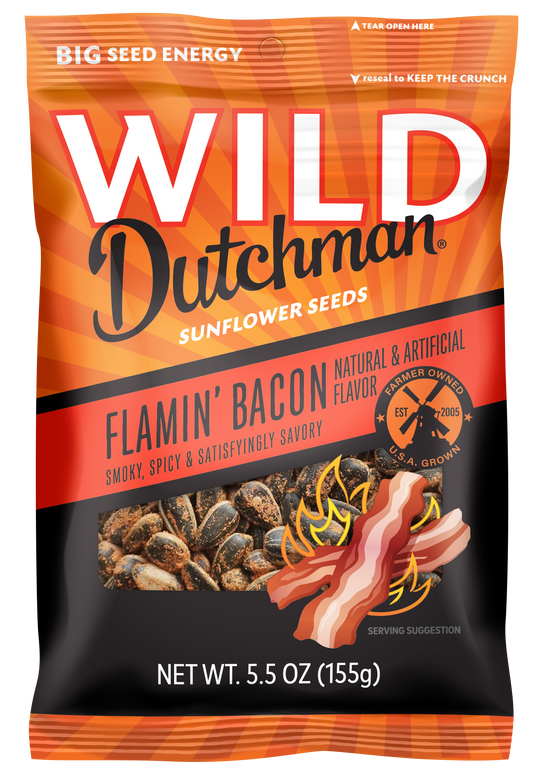FLAMIN' BACON FLAVORED SUNFLOWER SEEDS – Southern Sun, LLC